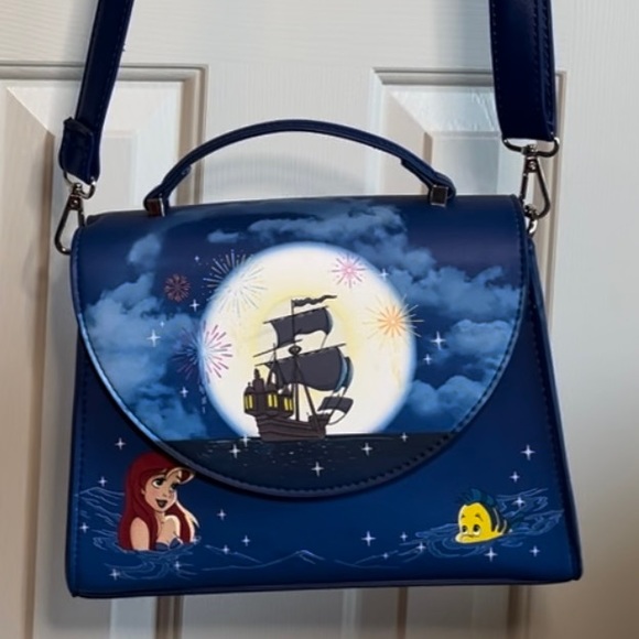 Loungefly | Bags | Loungefly The Little Mermaid Ariel Fireworks Glow In ...